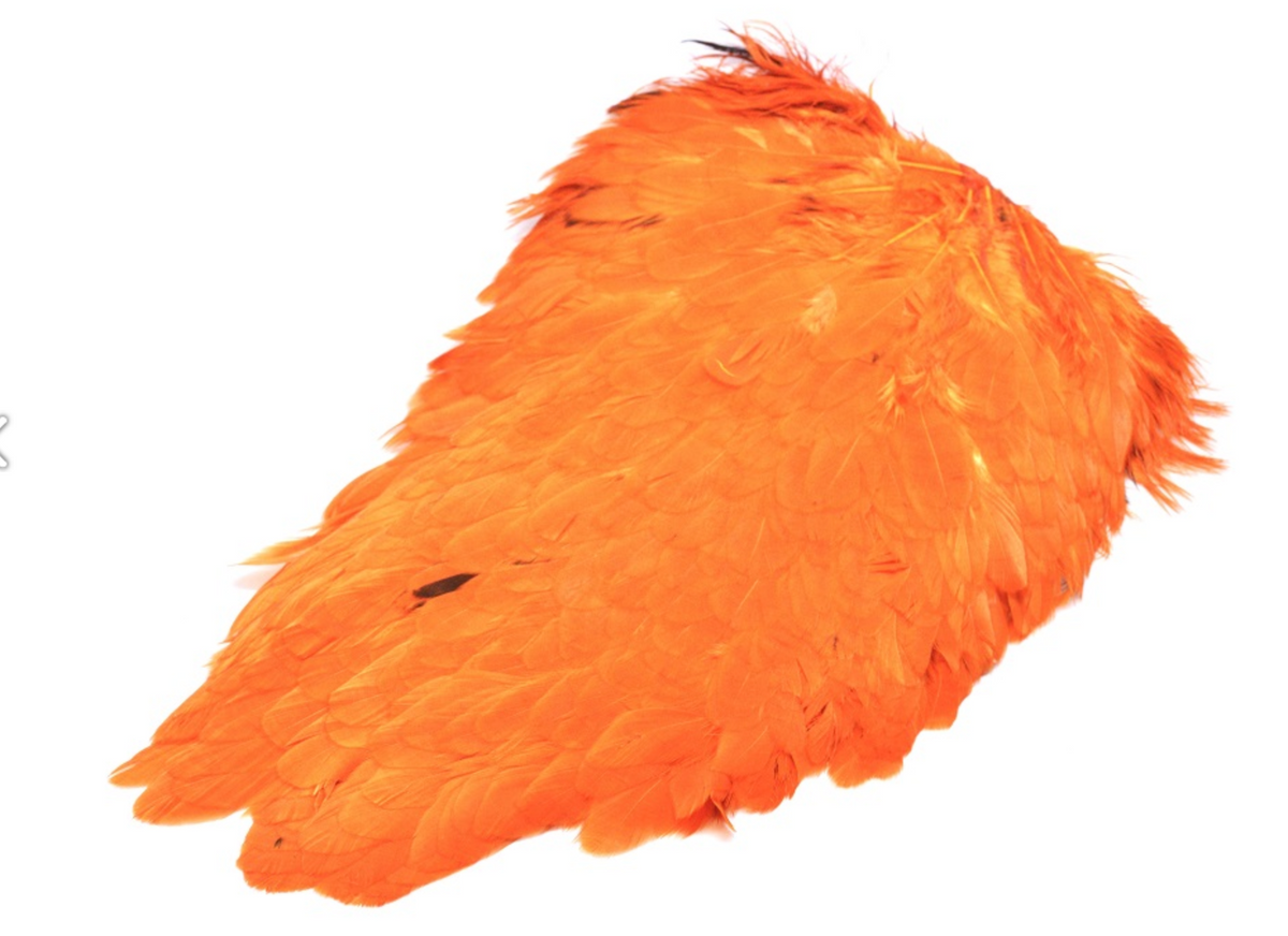 FF AMERICAN hen saddle burnt orange – La Boite a Mouche