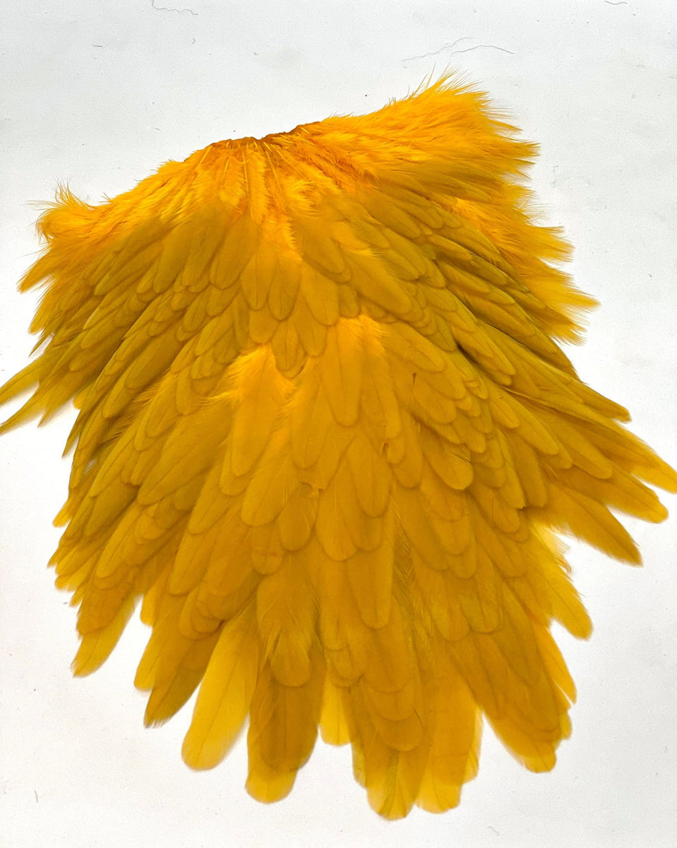 FF signature hen saddle sunburst/banana – La Boite a Mouche